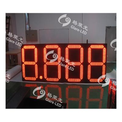 Cina 8000 cd/M2 Display digitale a LED del prezzo del gas Fuel Media Datasheet in vendita