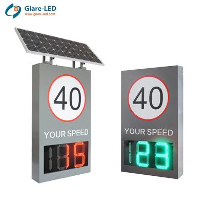 중국 빨간 녹색 수자 학교 교통 속도 제한 레이더 LED 신호 VMS 디스플레이 보드 판매용