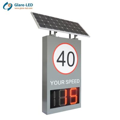 중국 빨간 녹색 수자 학교 교통 속도 제한 레이더 LED 신호 VMS 디스플레이 보드 판매용