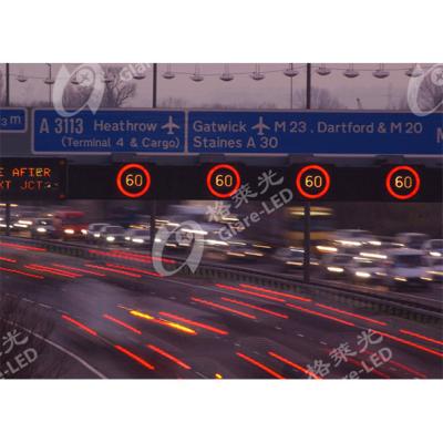 中国 3906 ドット解像度 変速制限標識 屋外LED速度管理システム 販売のため