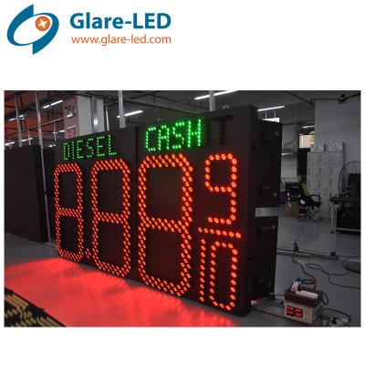 China 60 Zoll LED Tankstelle Digit Sign Cash Credit 8 Stufe Automatisches Dämpfen durch Sensor zu verkaufen