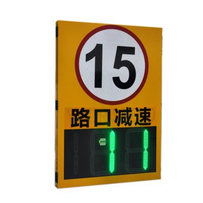 China 12 Zoll/13,4 Zoll Höhe Einfarbige/Doppelfarbige Straßenwarnung LED Solarradar Geschwindigkeitsanzeige zu verkaufen