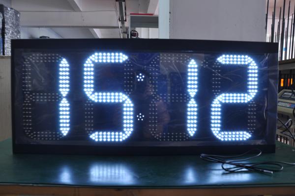 Panello di visualizzazione di tempo e temperatura a LED da 12 pollici per 8