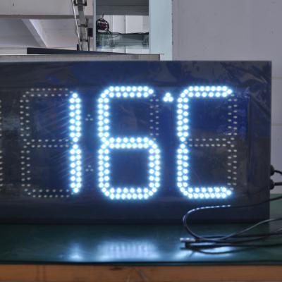 China 12 inch LED tijd en temperatuur bord Outdoor advertenties behoeft tijd temp tekens Te koop