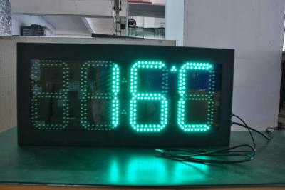 China 12 Inch LED Time And Temperature Board Outdoor Advertising Needs Time  Temp Signs for sale