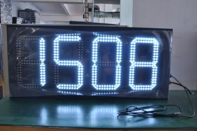 China 12 Inch LED Time And Temperature Board Outdoor Advertising Needs Time  Temp Signs for sale