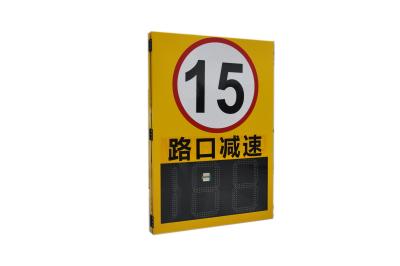 Cina 220V Voltaggio di ingresso LED 24GHz Segno portatile di radar di velocità solare ad alta luminosità in vendita