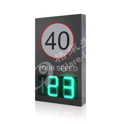 Quality High Brightness LED Display Radar Speed Sign Waterproof Level IP65 Outdoor Solar Powered for sale