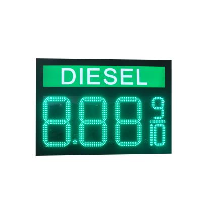 China Eisenhülle Tankstelle Pylon-Gasanzeige mit 7-Segment-LED-Brett und LED-Licht zu verkaufen