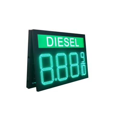 China Außen Tankstellen Pylon-Schild mit 7-Segment-LED-Schild und RS232-Kommunikation zu verkaufen