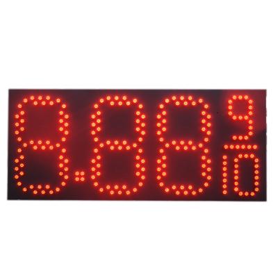 China 27-72 pulgadas LED de gasolinera exterior personalizada señales electrónicas con color de chip de tubo rojo en venta