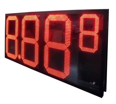 China 8" 32" Dígitos de altura impermeable cambio de gas digital LED señales para gasolinera exterior en venta