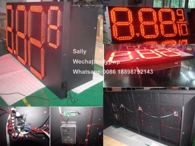 중국 110/230V AC 전원 입력 LED 디스플레이 가스 스테이션 42 인치 8.889/10 LED 가스 교환기 판매용