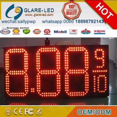 중국 110/230V AC 전원 입력 LED 디스플레이 가스 스테이션 42 인치 8.889/10 LED 가스 교환기 판매용