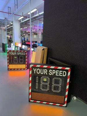 China Solar Powered LED Radar Speed Sign with 100M Detection Range for sale