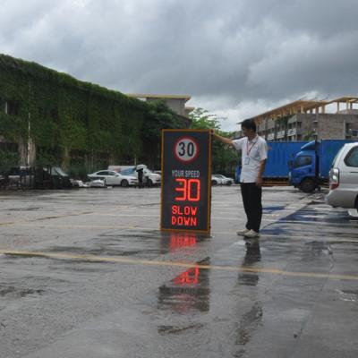 China Solar Powered LED Radar Speed Sign with 100M Detection Range for sale