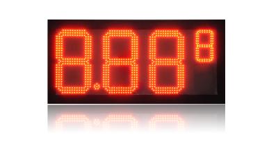 China 7 Segment LED Display Fuel Station Pylon Sign with 110/220VAC Power Input and 8.888/88.88 Number Format for sale