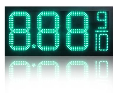 China 7 Segment LED Display Fuel Station Pylon Sign with 110/220VAC Power Input and 8.888/88.88 Number Format for sale