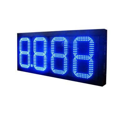 China 7 Segment LED Display Fuel Station Pylon Sign with 110/220VAC Power Input and 8.888/88.88 Number Format for sale
