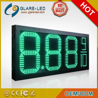 China Outdoor LED Gas Price Sign with 8"-32" Digit Height Multiple Color Options and Front/Rear Access Maintenance for sale