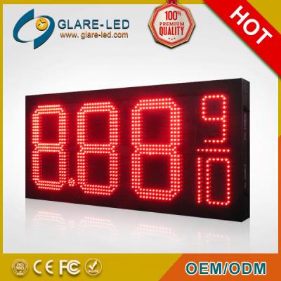 China Outdoor LED Gas Price Sign with 8"-32" Digit Height Multiple Color Options and Front/Rear Access Maintenance for sale