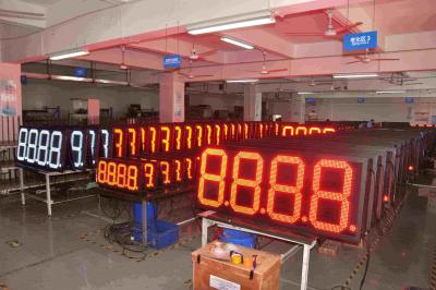 China Outdoor LED Gas Price Sign with 8"-32" Digit Height Multiple Color Options and Front/Rear Access Maintenance for sale