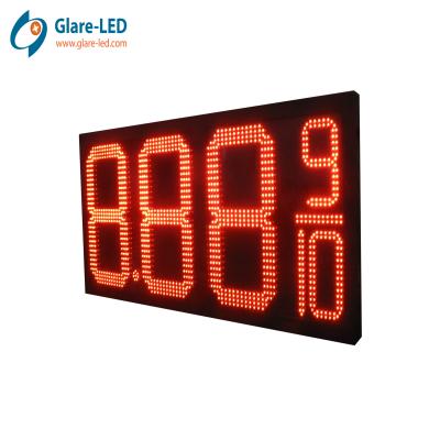 China Double Sided LED Gas Price Sign with Multiple Number Formats and Durable Casing Material for Outdoor Use for sale