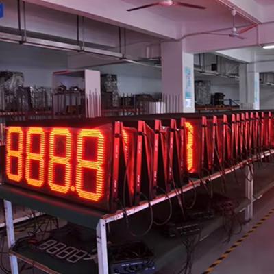 China Double Sided LED Gas Price Sign with Multiple Number Formats and Durable Casing Material for Outdoor Use for sale