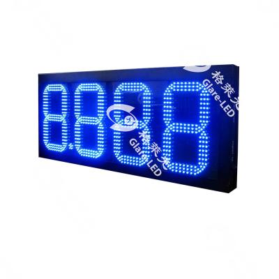 China LED Gas Price Sign with 8"-32" Digit Height and 8.88/88.88/8.888/8.889/(8.889/10) Number Format for Customized Display for sale