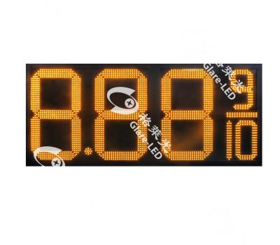 China LED Gas Price Sign with RS232 TCP/IP GSM Communication for Gas Station Display Board for sale