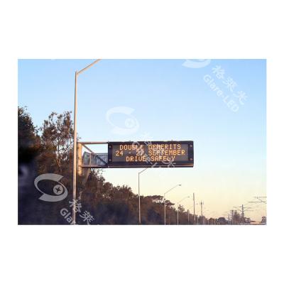 中国 屋外交通高速道路片持ち梁 P16 LED プログラマブル VMS EN12966 可変メッセージサイン 販売のため