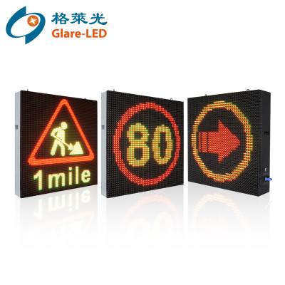China Tabla de visualización Vms de tráfico de carreteras con pitch de píxeles de 31,25 mm y brillo de 12000 en venta