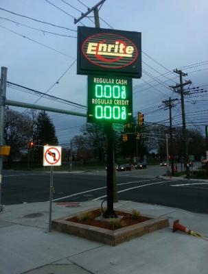 中国 グレアLED 8インチ ガソリンスタンド 油価格表示 7セグメント LED ガス価格サイン 販売のため