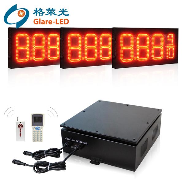 Quality High Brightness 5000-8000cd/m2 LED Gas Price Sign with 8