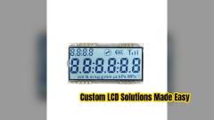 Custom 7 Segment LCD Display Solution for Industrial Use