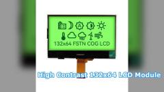 132x64 FSTN COG LCD Module High Contrast Industrial Display