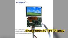 High Resolution TFT LCD Module 800x80 RGB Display