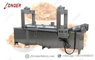 China 200KG/H 4 Basket Commercial Automatic Gas Deep Fryer Price for sale