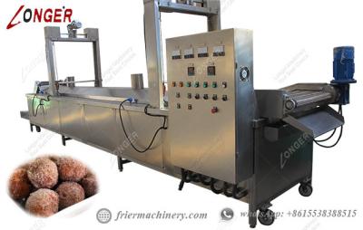 China commercial conveyor belt automatic donuts deep fryer for sale for sale