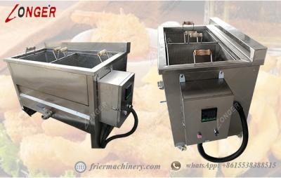 China 100kg/h Semi Automatic 4 Quart Deep Fryer with Basket India for sale