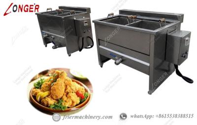 China 100kg/h Semi  Automatic Deep Fryer with Basket Commercial for Sale for sale