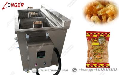 China Semi-Automatic Electric Deep Fryer With Basket For Pork Skin Making for sale