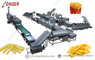 China Fully Automatic Frozen French Fries Production Line process for Sale for sale