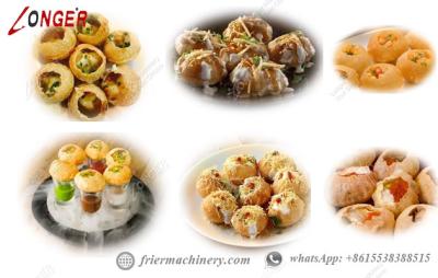 China Commerical Fully Automatic Pani Puri Deep Fryer Machine Manufacturers Costs 600kg/h for sale