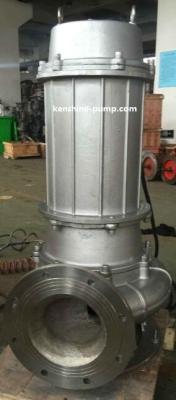 China WQP Stainless steel submersible sewage pump/centrifugal trash pump/slurry pump for sale
