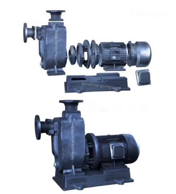 China ZWL Self priming sewage pump with closed coupling  not clogging centrifugal pump for sale