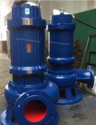 China WQK Submersible sewgae pump with cutting disc not clogging centrifugal pump for sale
