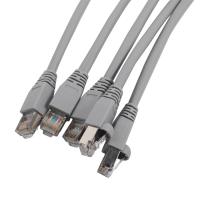 China 28awg Copper Patch Leads 4Pair Shielded FTP Cat5e Patch Cable for sale