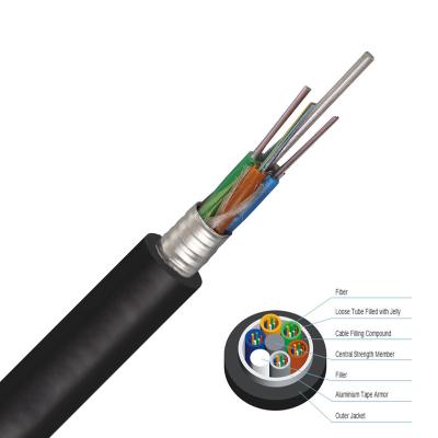 China O gel de GYTA G652D encheu a fita de alumínio enterrada direta do cabo de fibra ótica blindada à venda