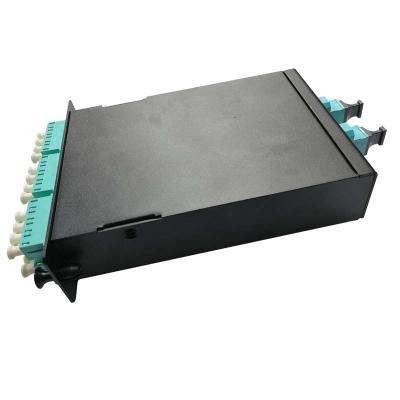 China MPO/MTP - LC  12F Cassette Modular Patch Panel Cabinet 4u Fiber Enclosure for sale